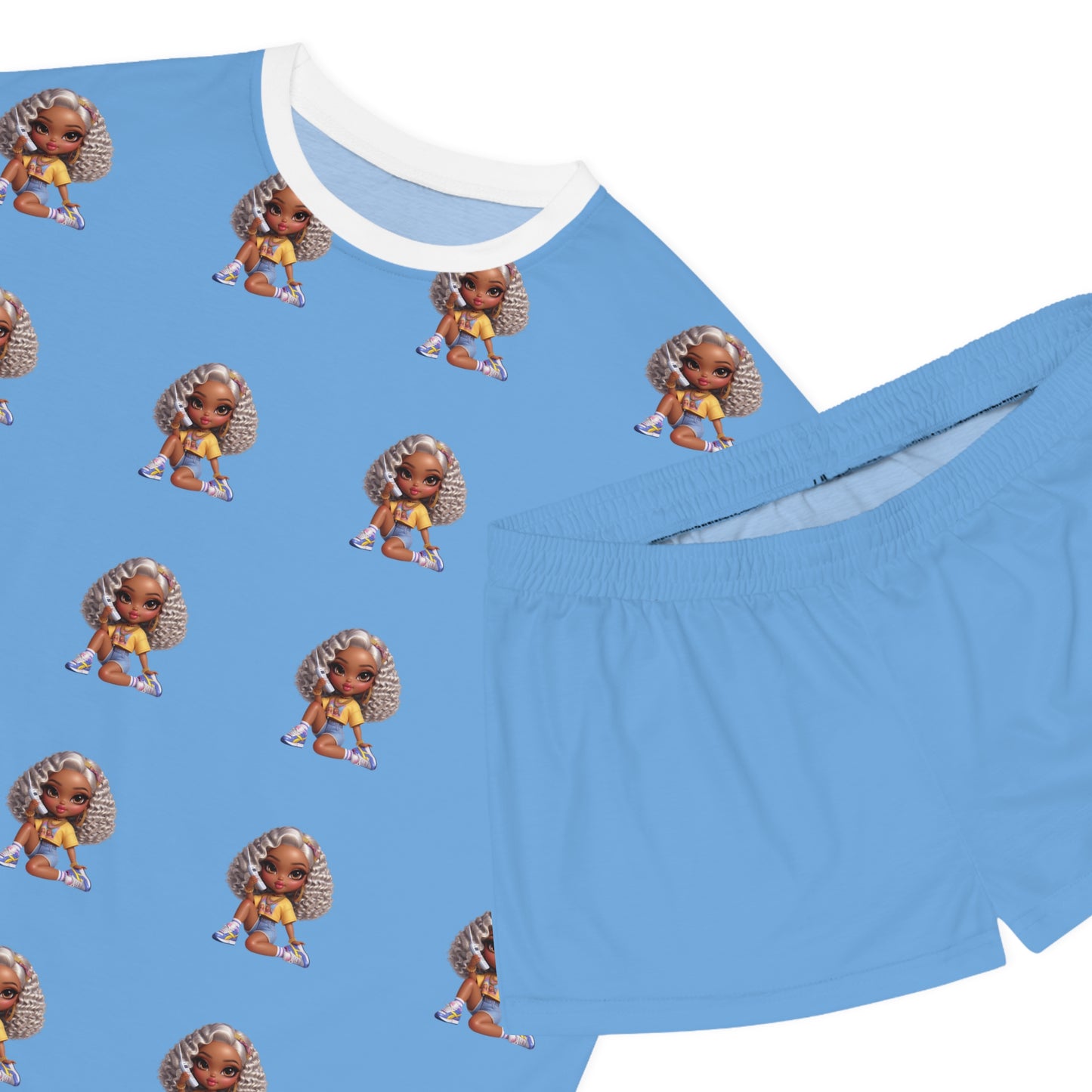 Stylish Women's Short Pajama Set, Cute Sleepwear, Cozy Loungewear, Per ...